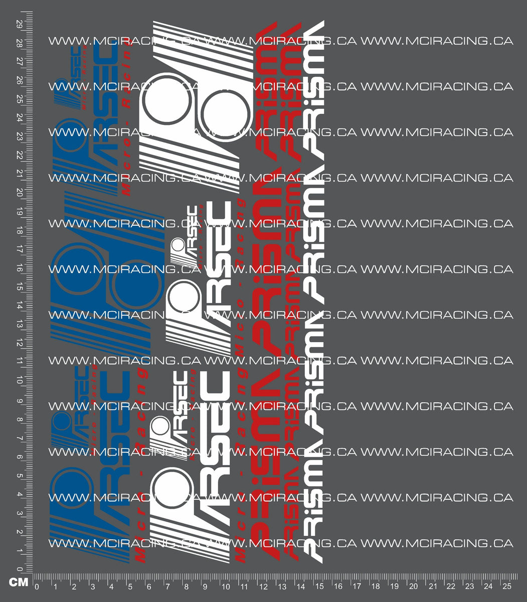 1/10TH PARSEC - PRISMA DECALS – Mciracing.ca