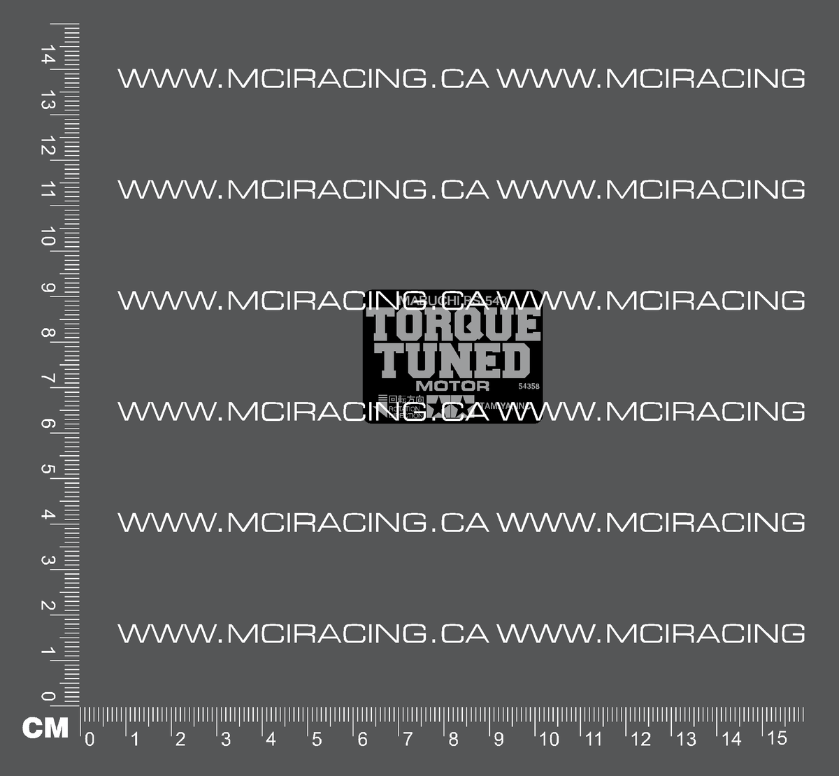 540 MOTOR DECAL - TORQUE TUNED – Mciracing.ca