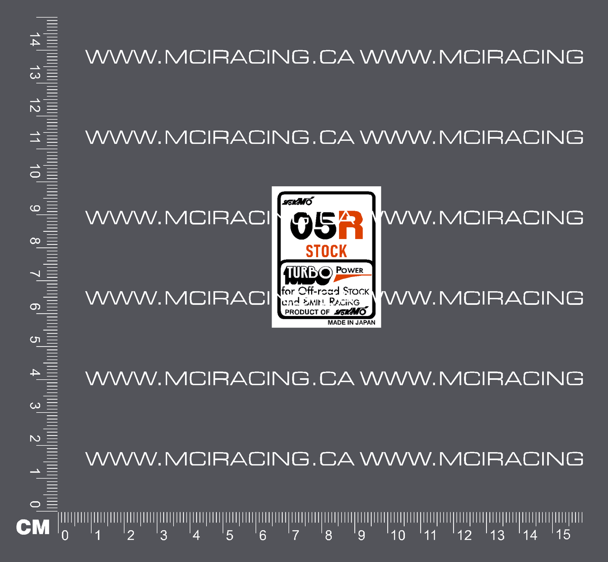 540 MOTOR DECAL - YOK 05R STOCK – Mciracing.ca