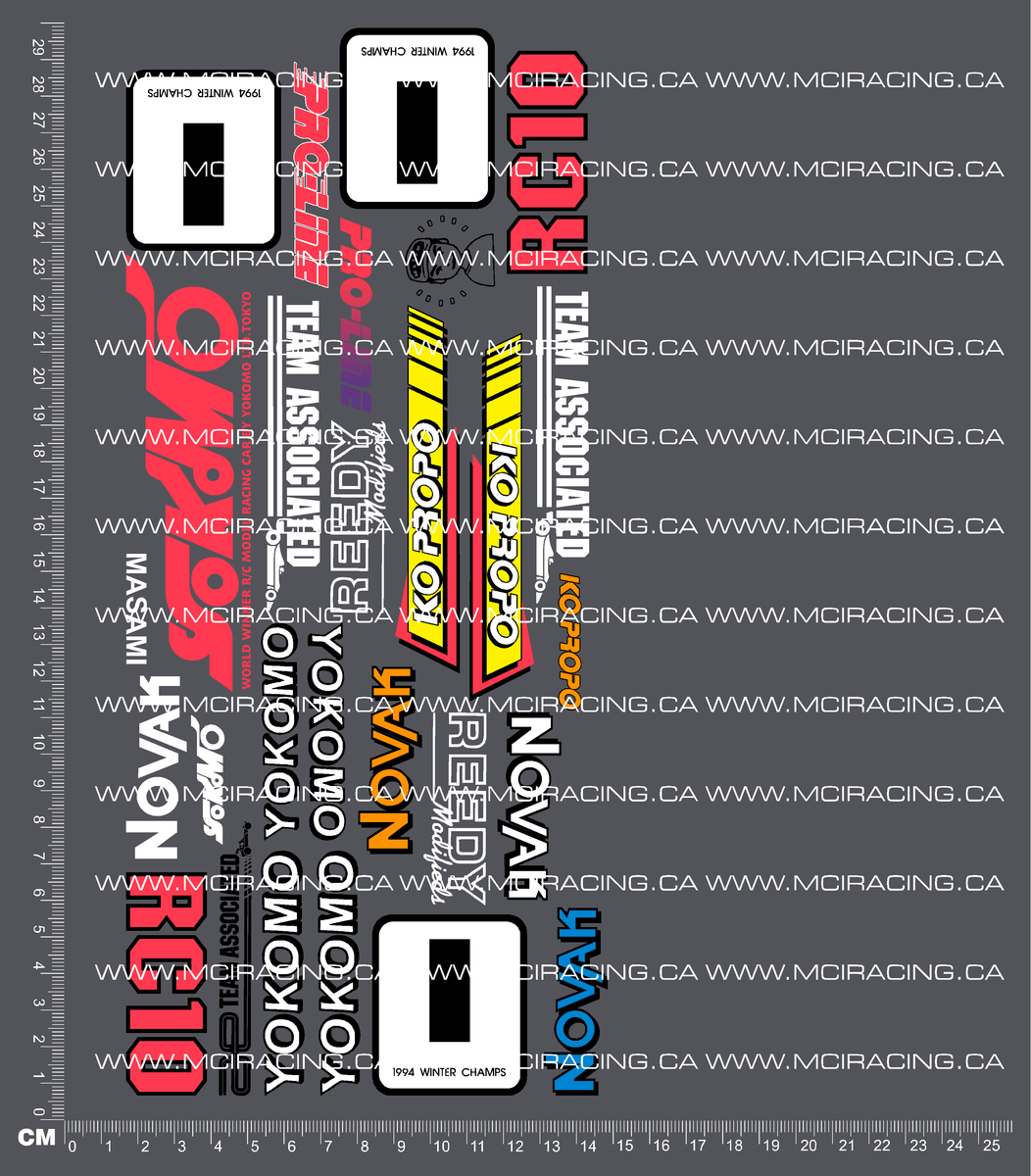 1/10TH ASSOCIAT - R10 - MASAMI RC10 1994 DECALS – Mciracing.ca