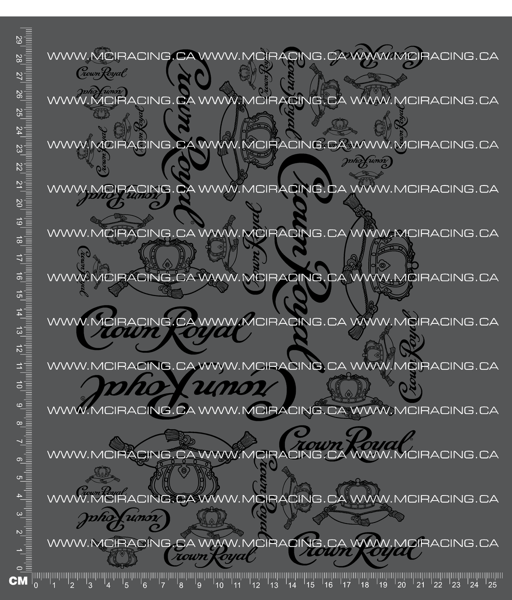 1/10TH CROWN DECALS – Mciracing.ca