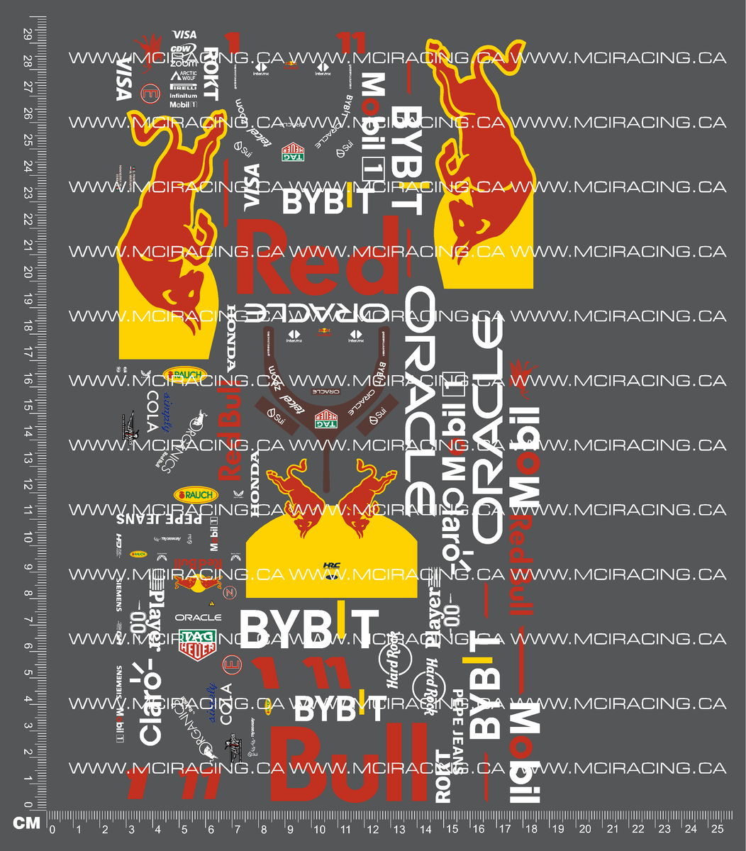 1/10TH FORMULA 1 - BULL V4 DECALS – Mciracing.ca