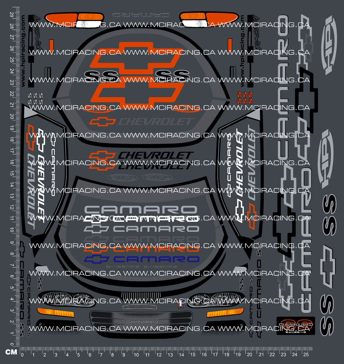 1/10TH HPI - CAMAR SS DECALS – Mciracing.ca