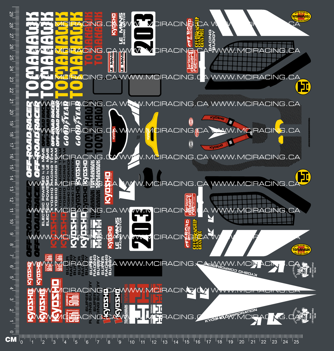 1/10TH KYO - TOMAHAWK RERE DECALS – Mciracing.ca