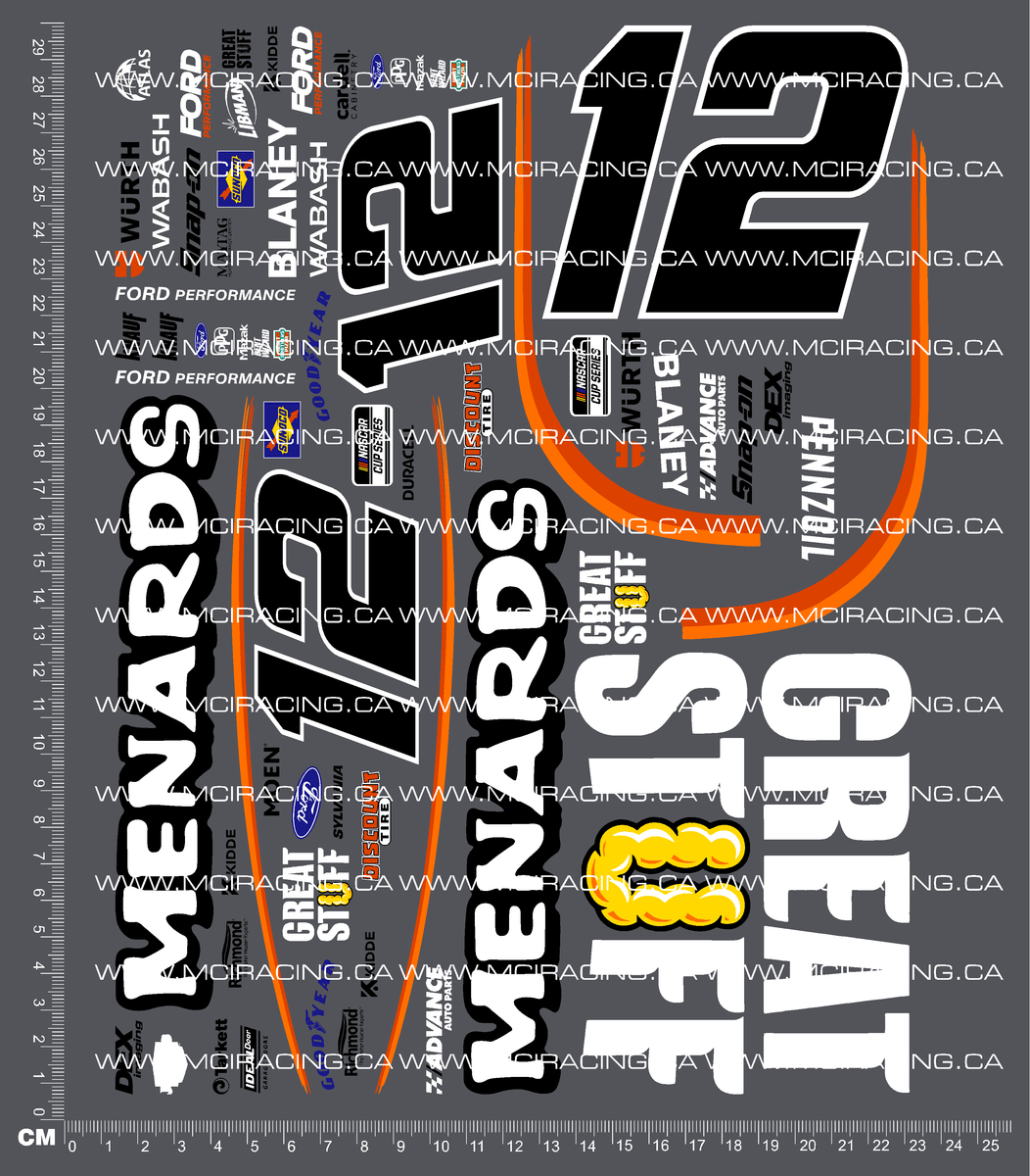 1/10TH NAS CAR - GREAT DECALS – Mciracing.ca