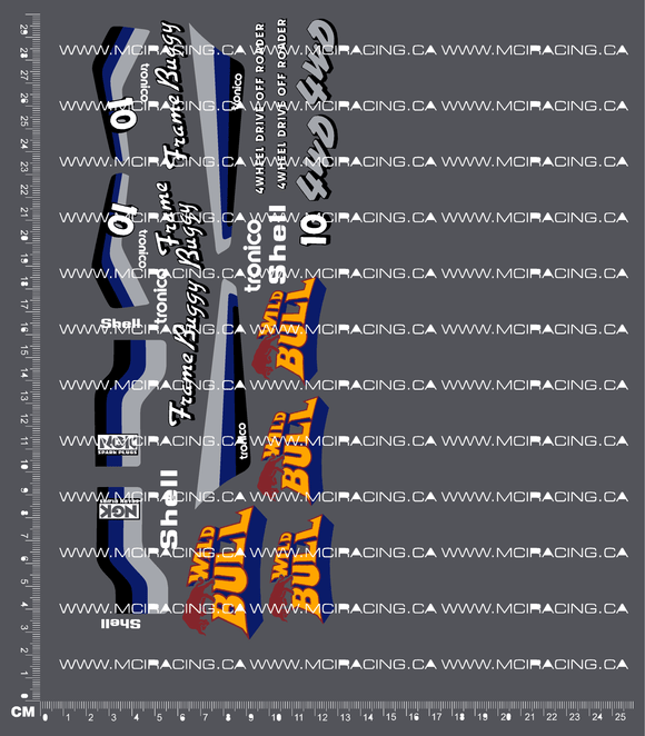 1/10TH NIKKO WILD BULL DECALS – Mciracing.ca