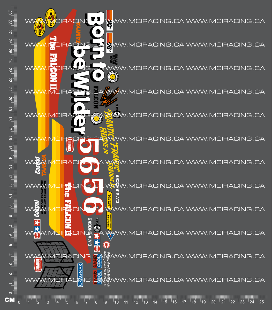 1/10TH - FALCON 2 CUSTOM DECALS – Mciracing.ca