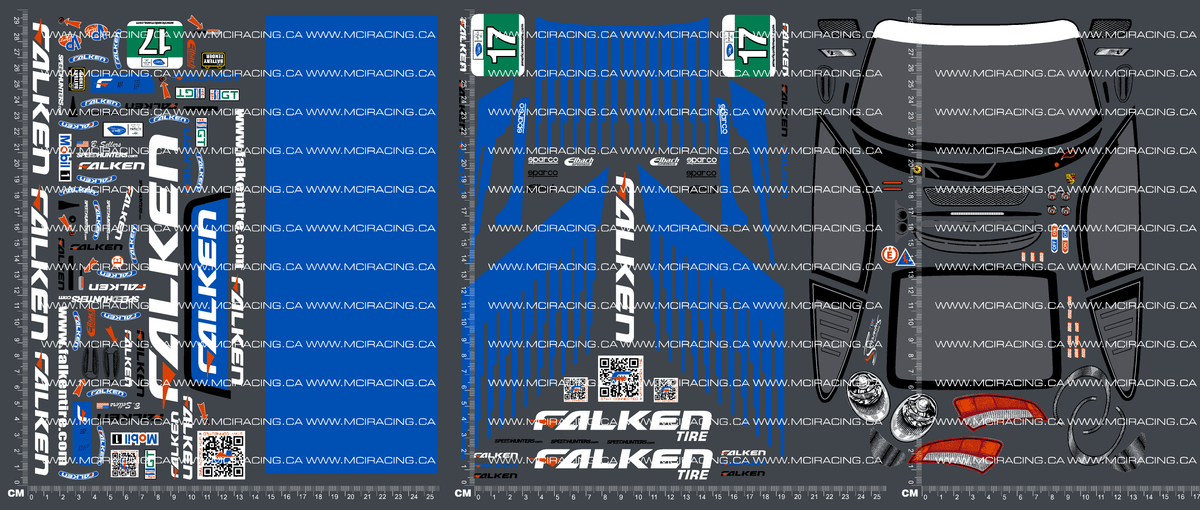 1/10TH TAM - PORSCH 911 GT3 BODY DECALS – Mciracing.ca