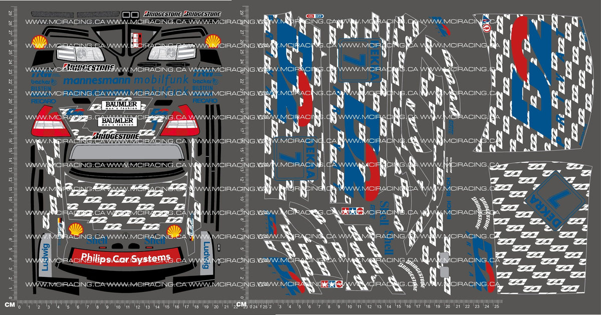 1/10TH TAM 58139 - AMG MERCEDE-BEN DTM D2 DECALS – Mciracing.ca
