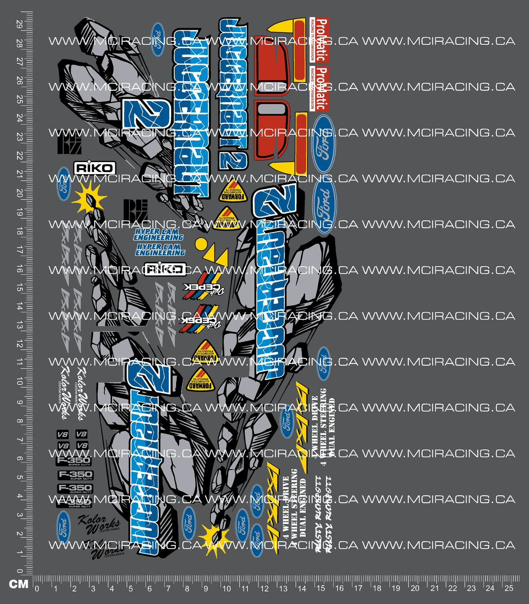 1/10TH TAM 58256 - JUGGERNAUT 2 DECALS – Mciracing.ca
