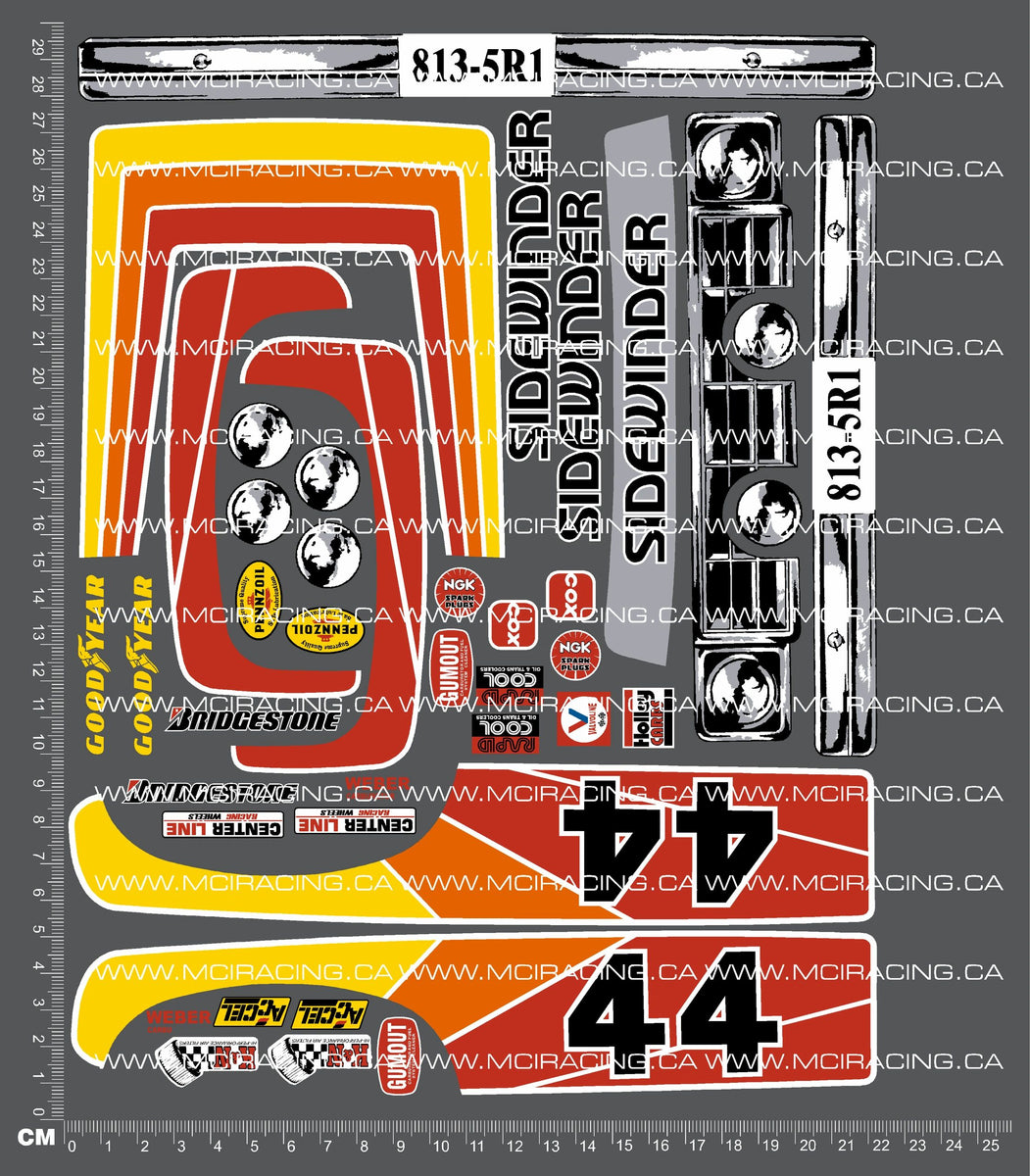 1/10TH KYO - COX SIDEWINDER DECALS – Mciracing.ca