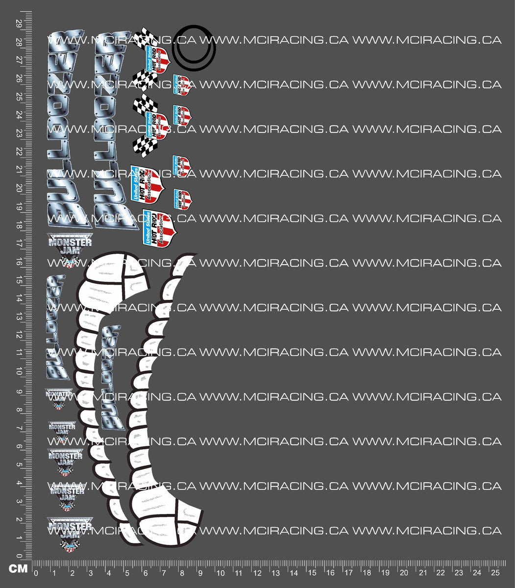1/10TH MONSTER TRUCK - DOZE DECALS – Mciracing.ca