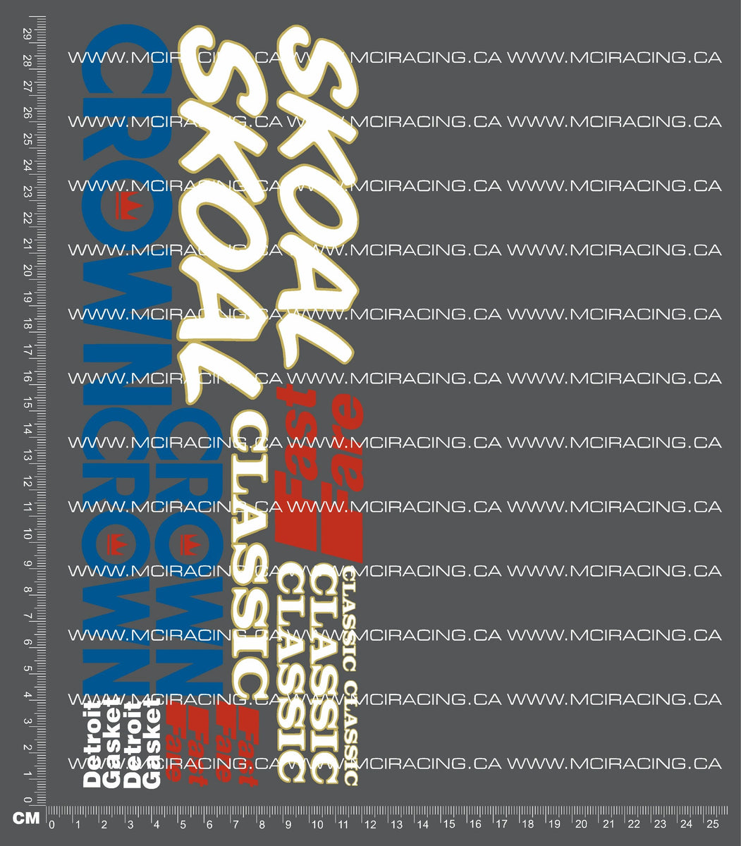 1/10TH SKOAL CROWN DECALS – Mciracing.ca
