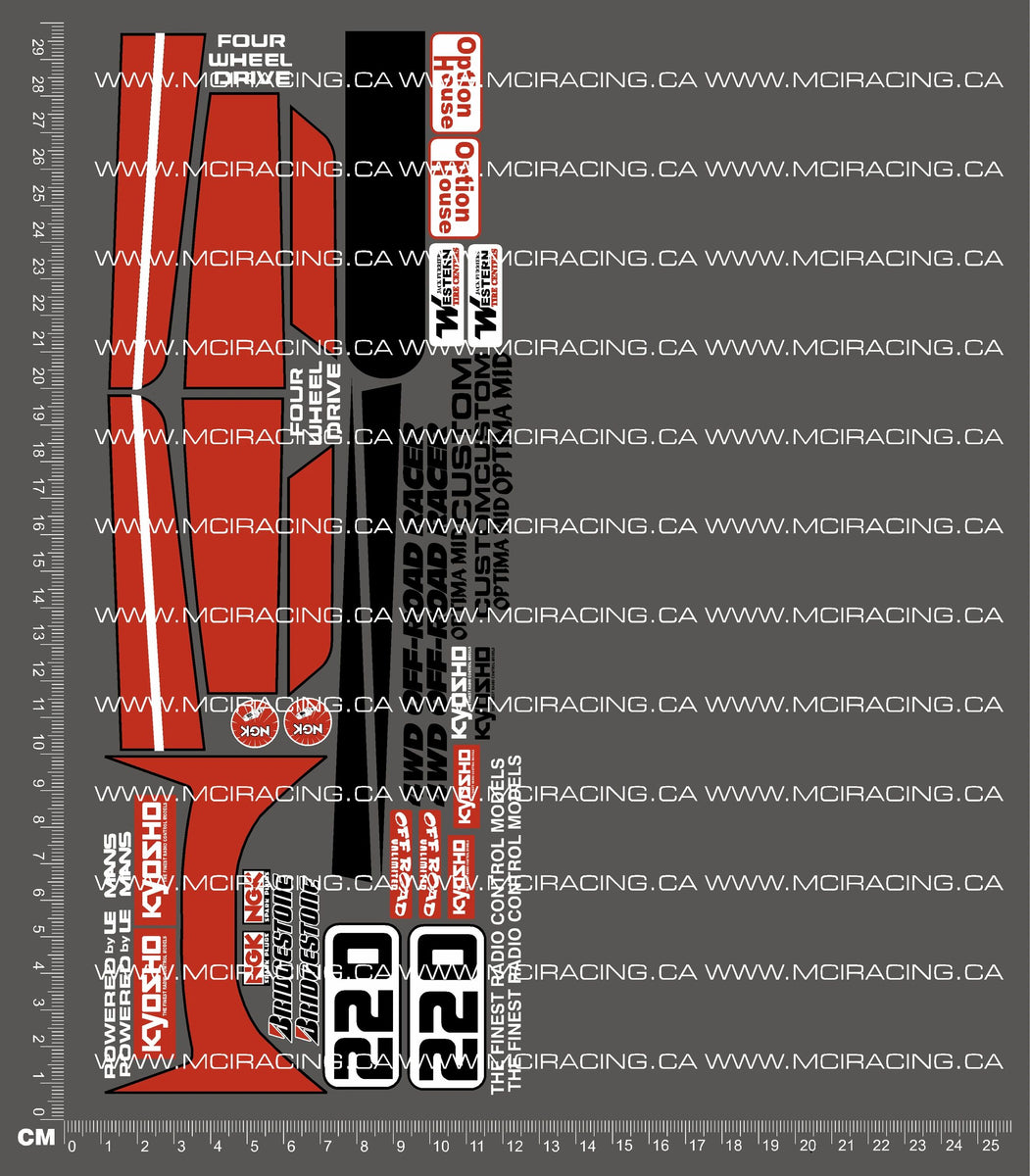 1/10TH KYO - OPTIMA MID CUSTOM DECALS – Mciracing.ca