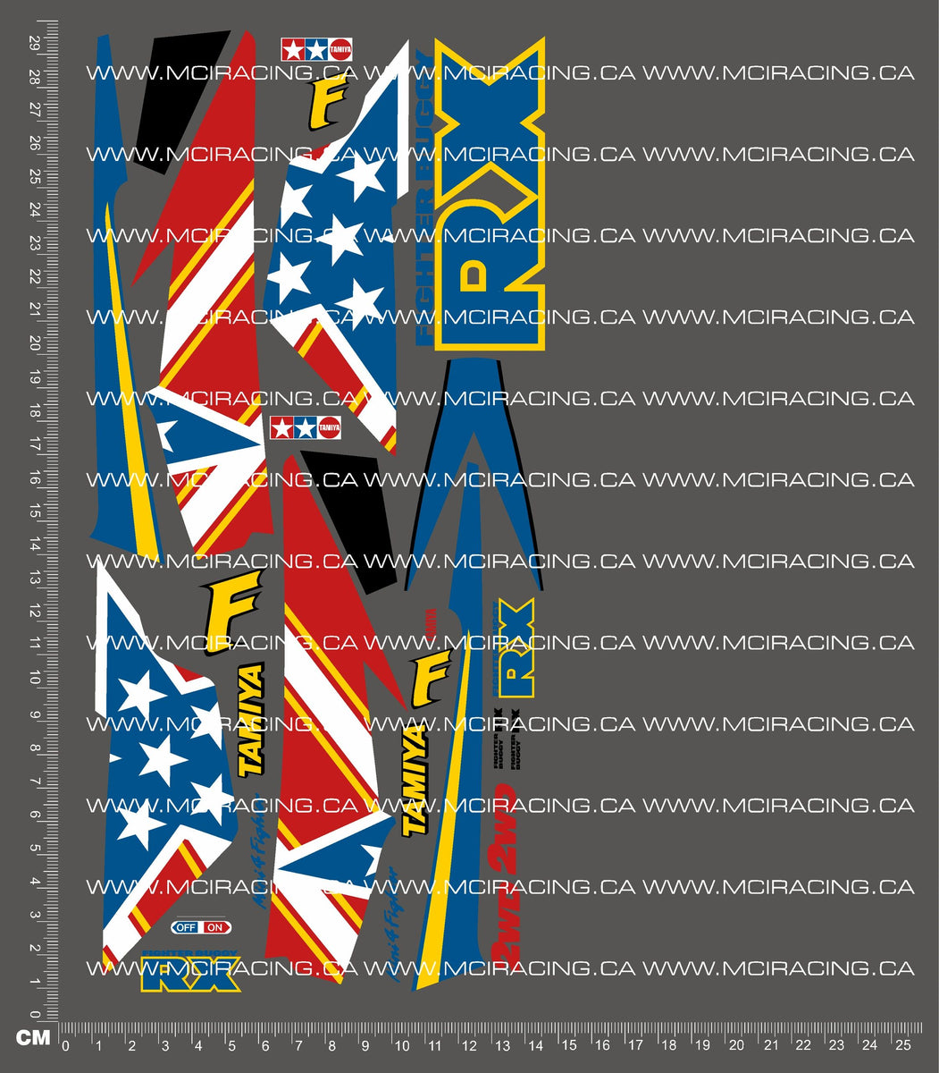 1/10TH TAM 58184 - FIGHTER BUGGY DECALS – Mciracing.ca