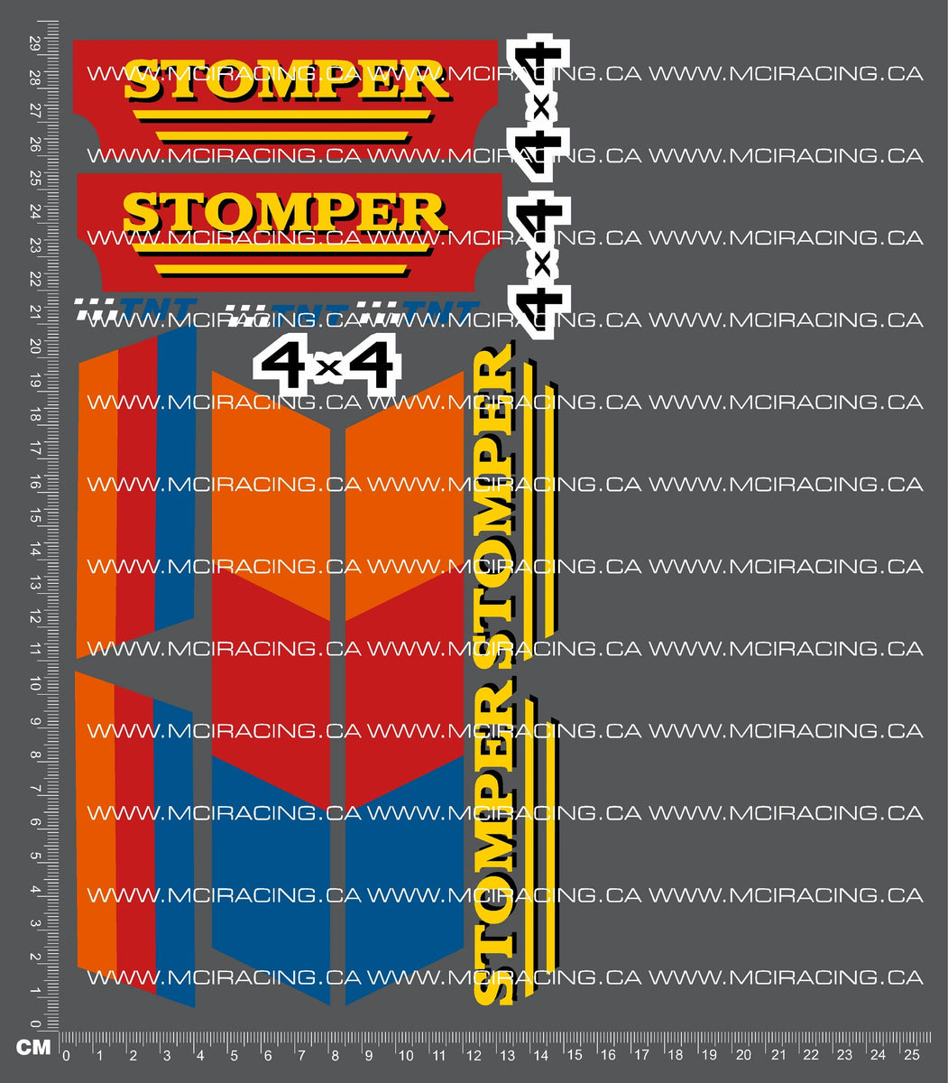 1/10TH MONSTER TRUCK - STOMPER DECALS – Mciracing.ca