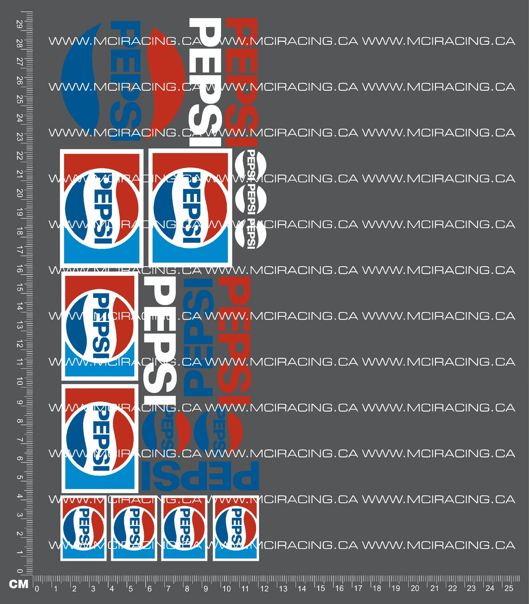 1/10TH PEPS CLASSIC DECALS – Mciracing.ca
