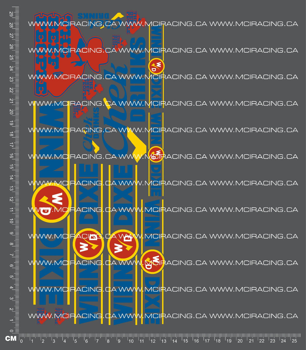1/10TH WINN DIXIE DECALS – Mciracing.ca