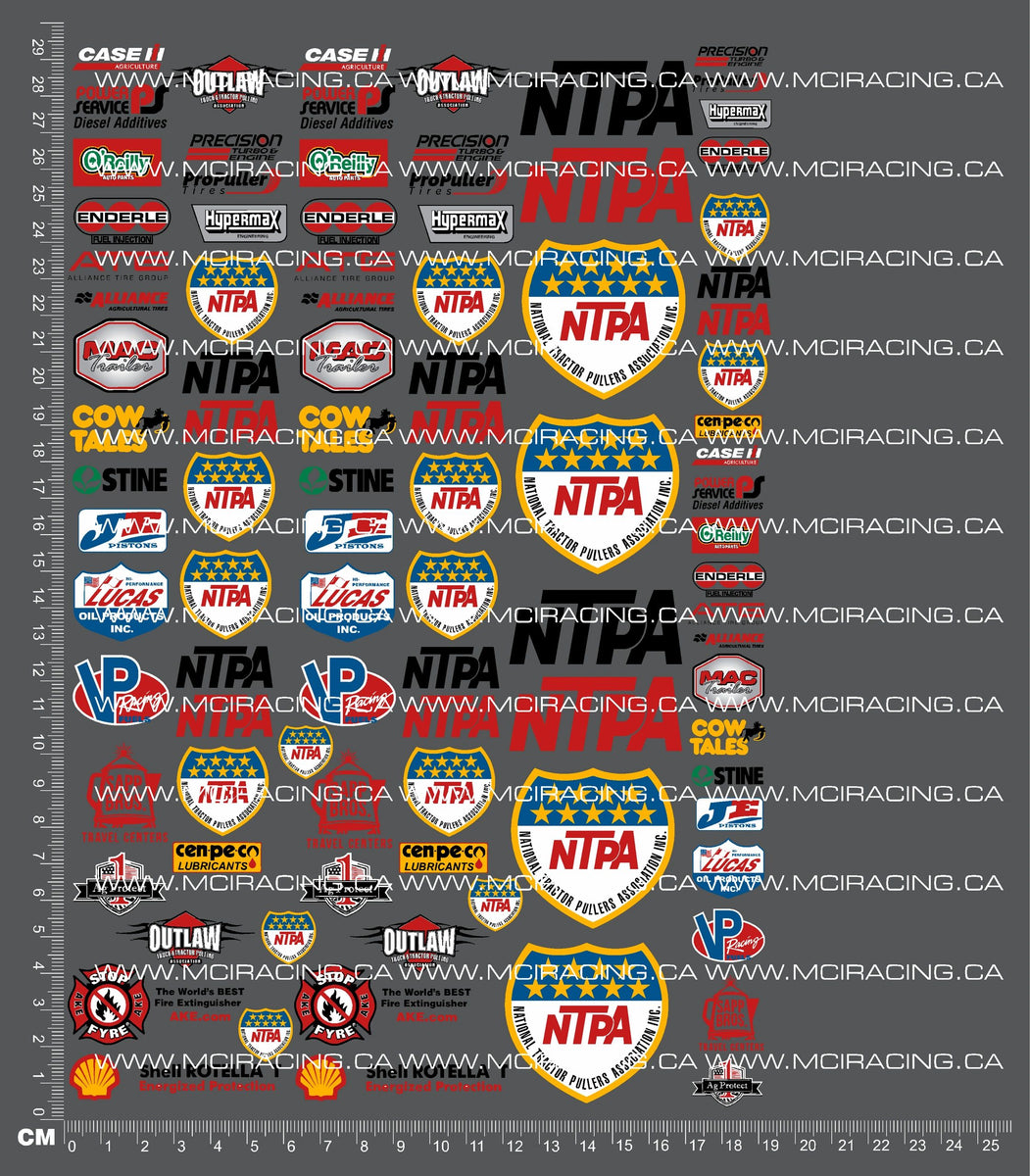 1/10TH TRACTOR PULL - SPONSOR DECALS – Mciracing.ca