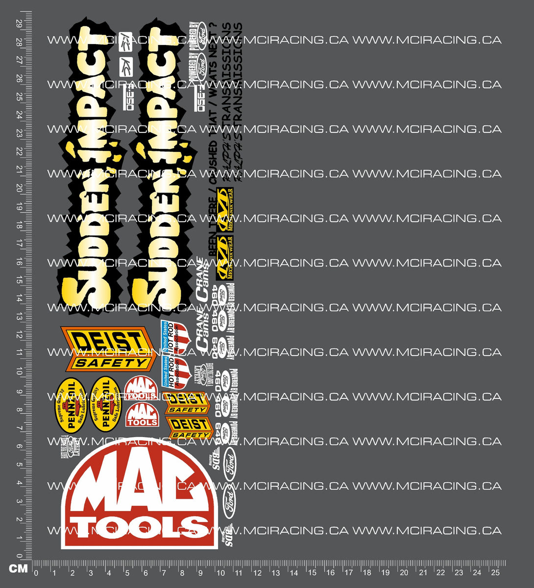 1/10TH MONSTER TRUCK - SUDDEN DECALS – Mciracing.ca