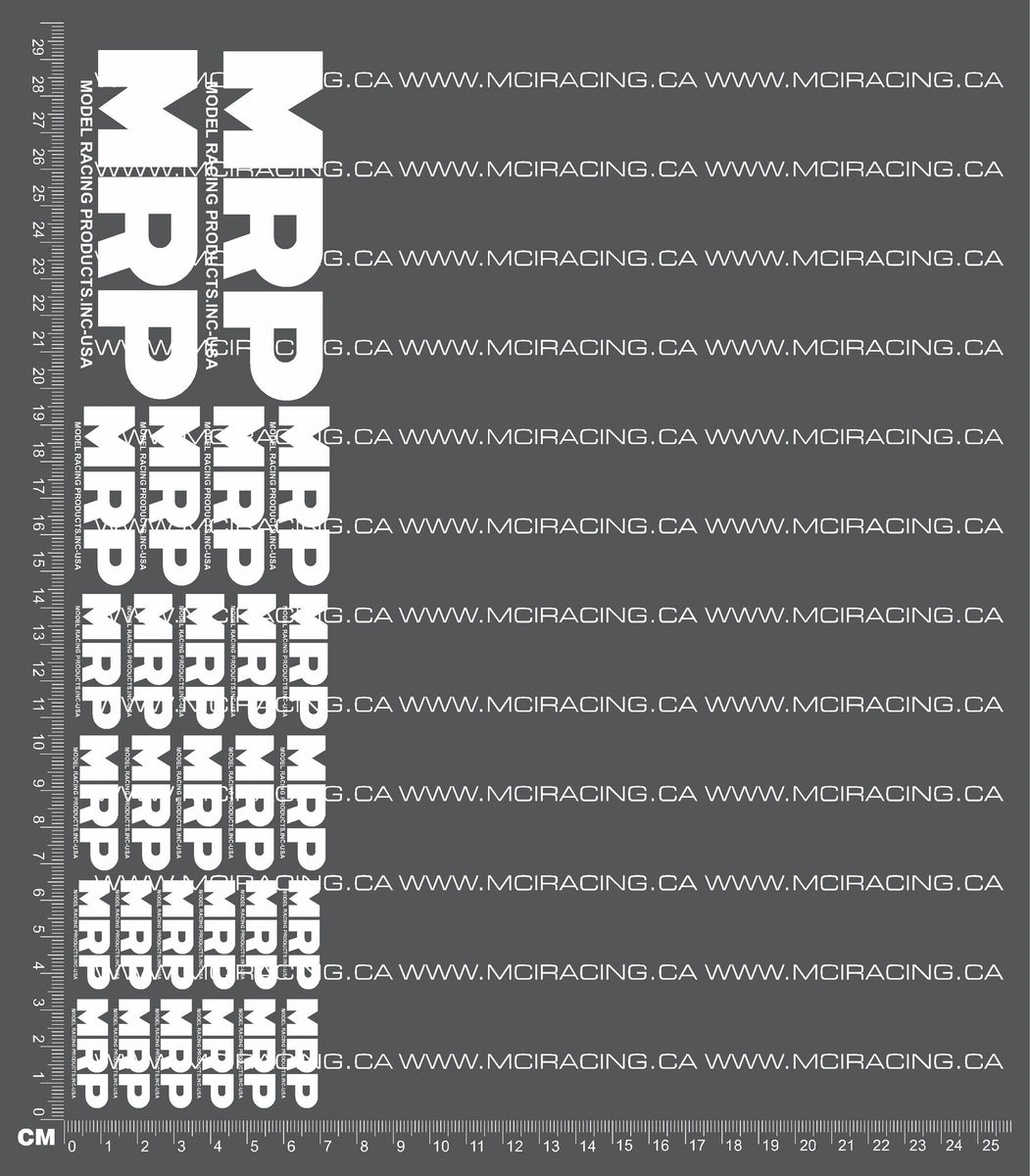 1/10TH MRP DECALS – Mciracing.ca