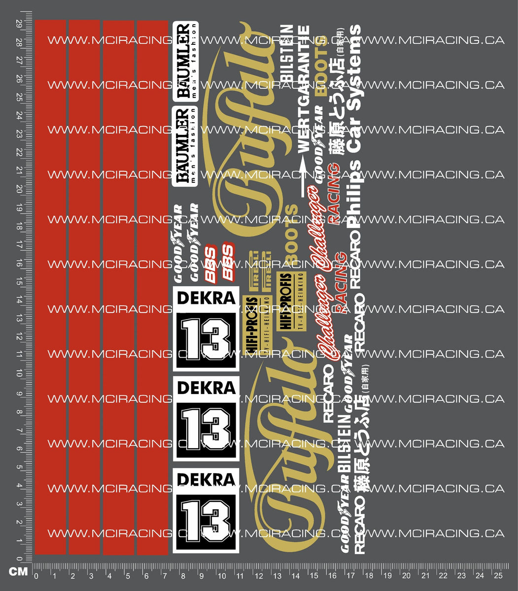 1/10TH MUSTANG BUFFALO DTM DECALS – Mciracing.ca