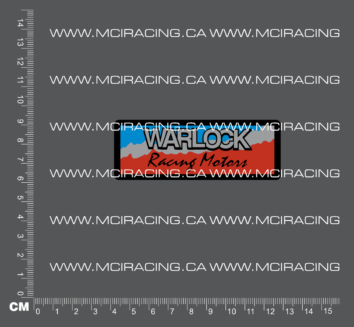 540 MOTOR - WARLOCK RACING MOTOR DECAL – Mciracing.ca