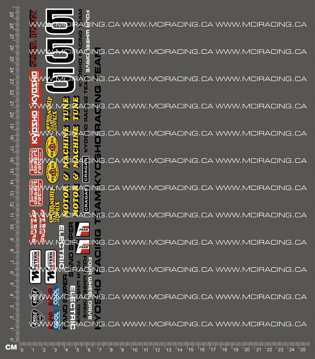 1/10TH KYO - OPTIMA BOX ART DECALS – Mciracing.ca