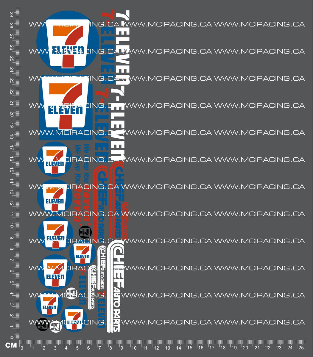 1/10TH 7-ELEVEN DECALS – Mciracing.ca