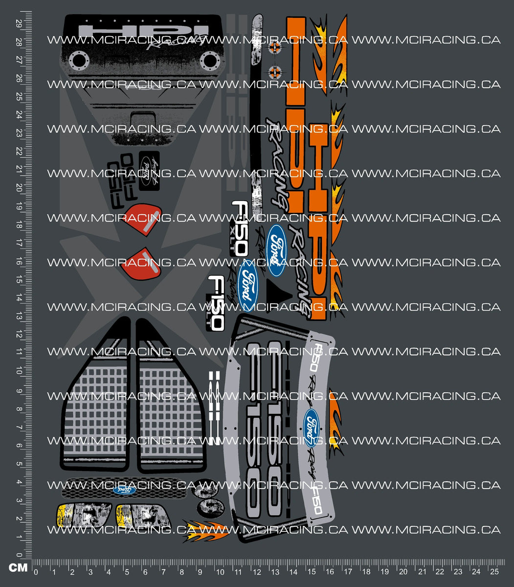 1/10TH HPI - RS4 MT - F150 DECALS – Mciracing.ca