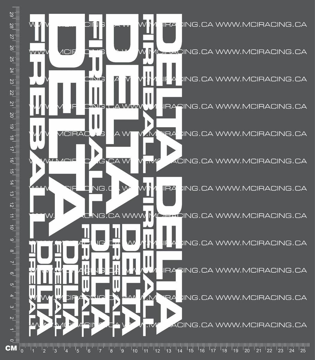 1/10TH DELTA - FIREBALL DECALS – Mciracing.ca