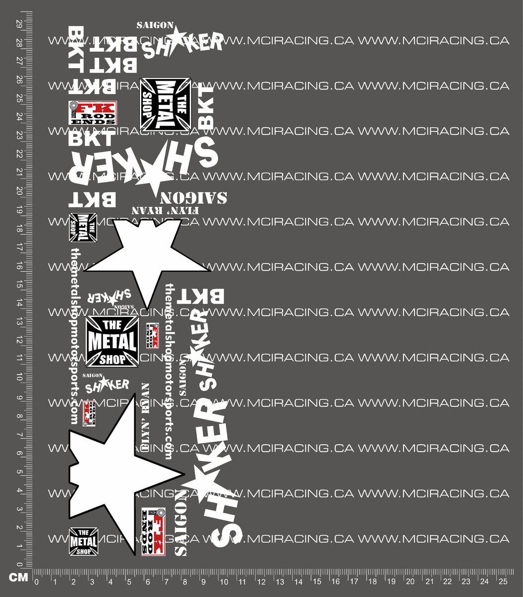 1/10TH MONSTER TRUCK - SHAKER DECALS – Mciracing.ca