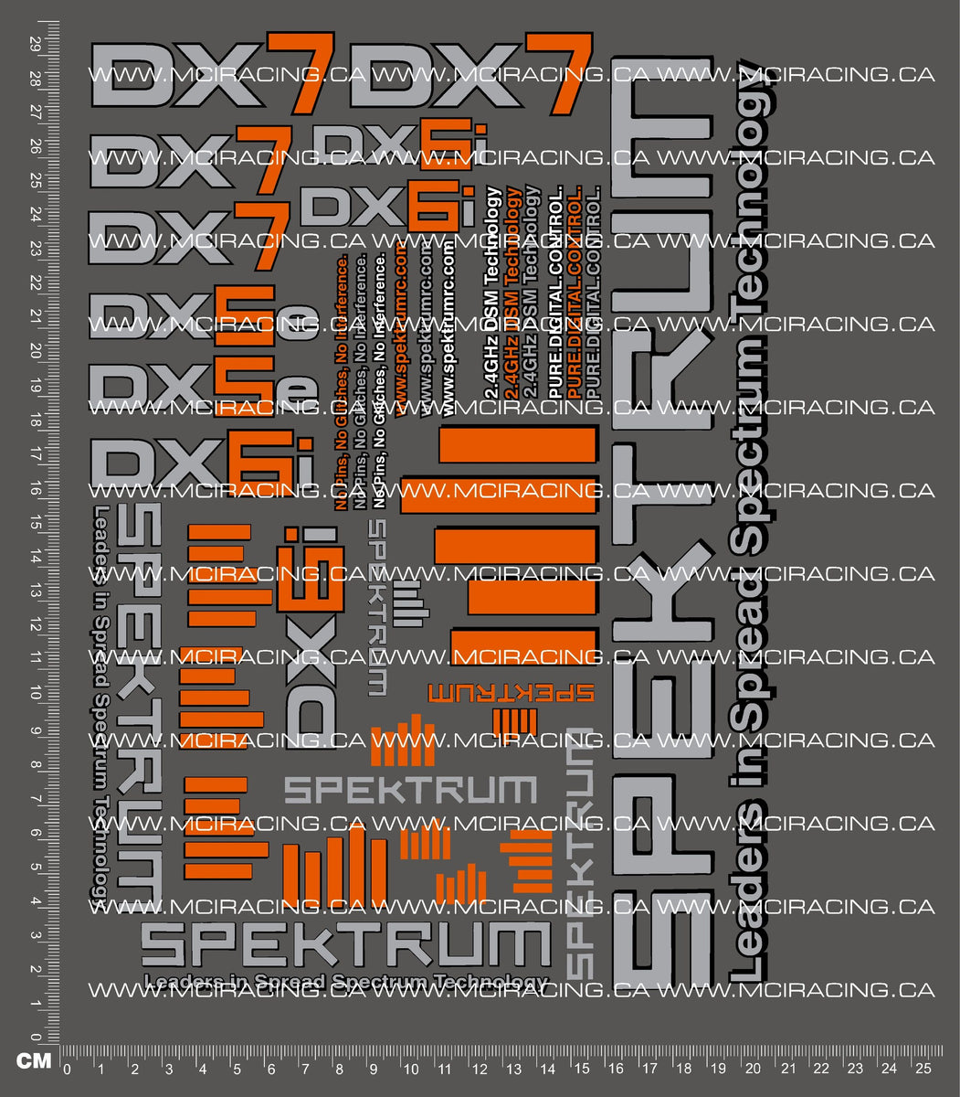 1/10TH SPEKTRUM DECALS – Mciracing.ca