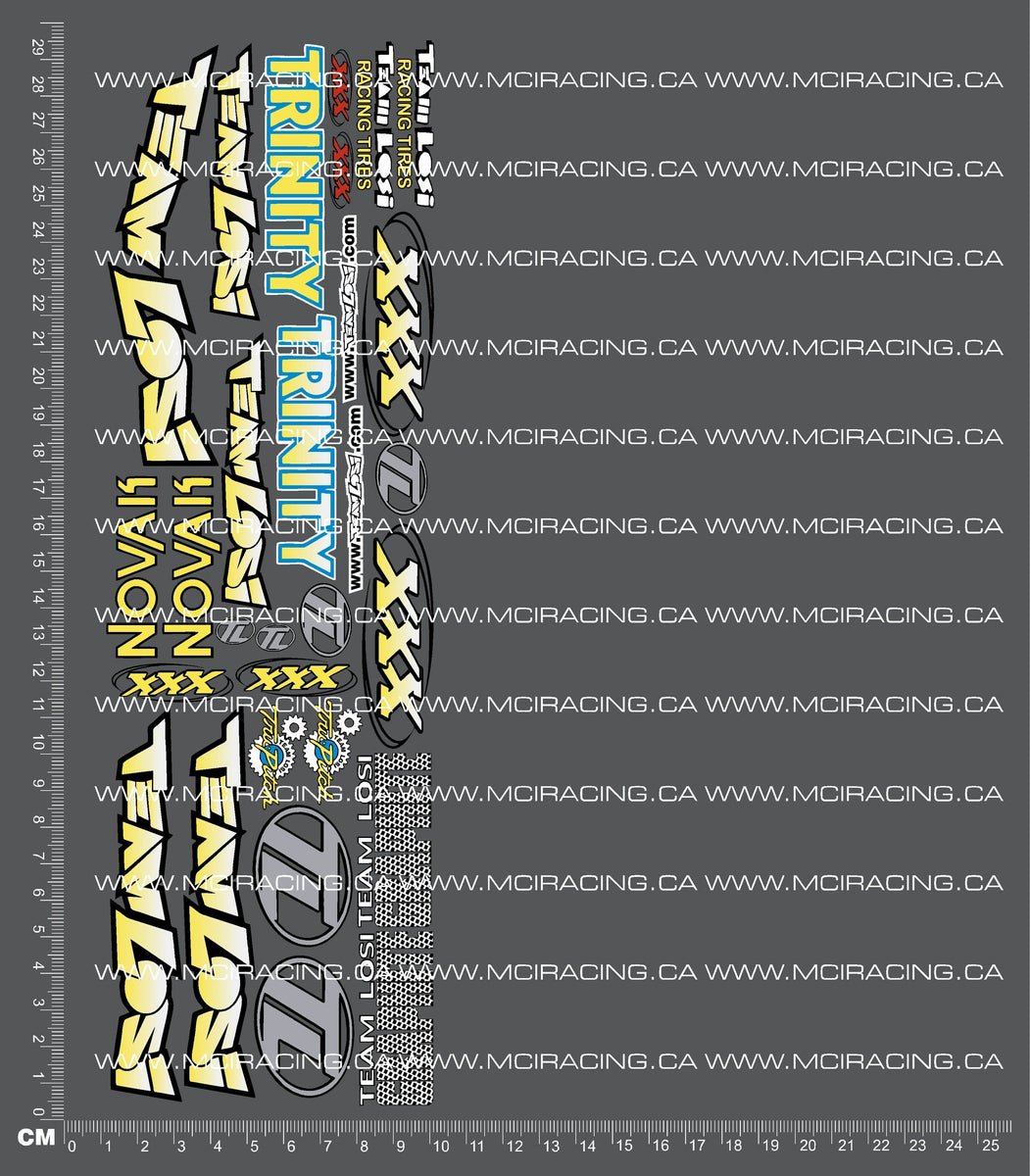 1/10TH LOS - XXX BK DECALS – Mciracing.ca