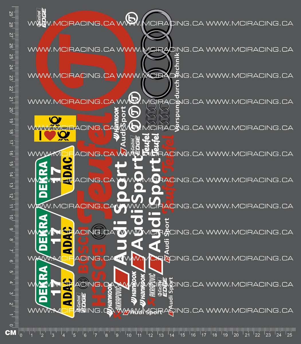1/10TH DTM - TEUFEL DECALS – Mciracing.ca