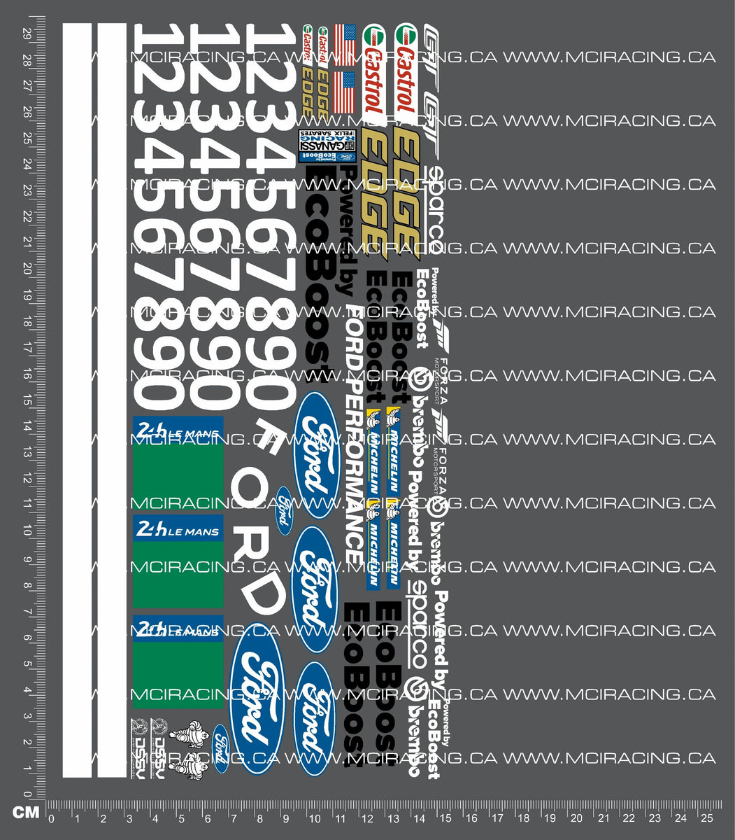 1/10TH FOR GT LE MANS DECALS – Mciracing.ca