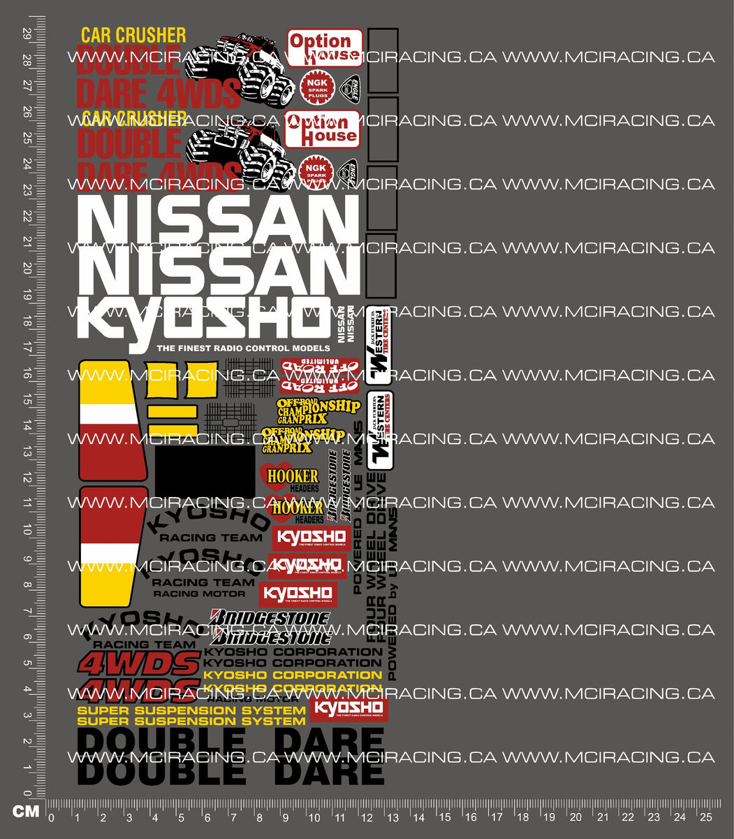 1/10TH KYO - DOUBLE DARE DECALS – Mciracing.ca