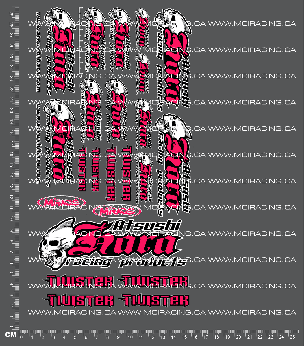 1/10TH ATSUSHI HARA COLOR DECALS – Mciracing.ca