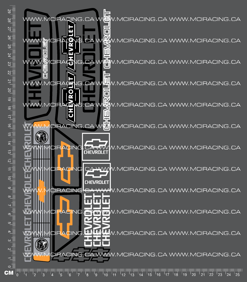 1/12TH CHEV MINI PICK UP DECALS – Mciracing.ca