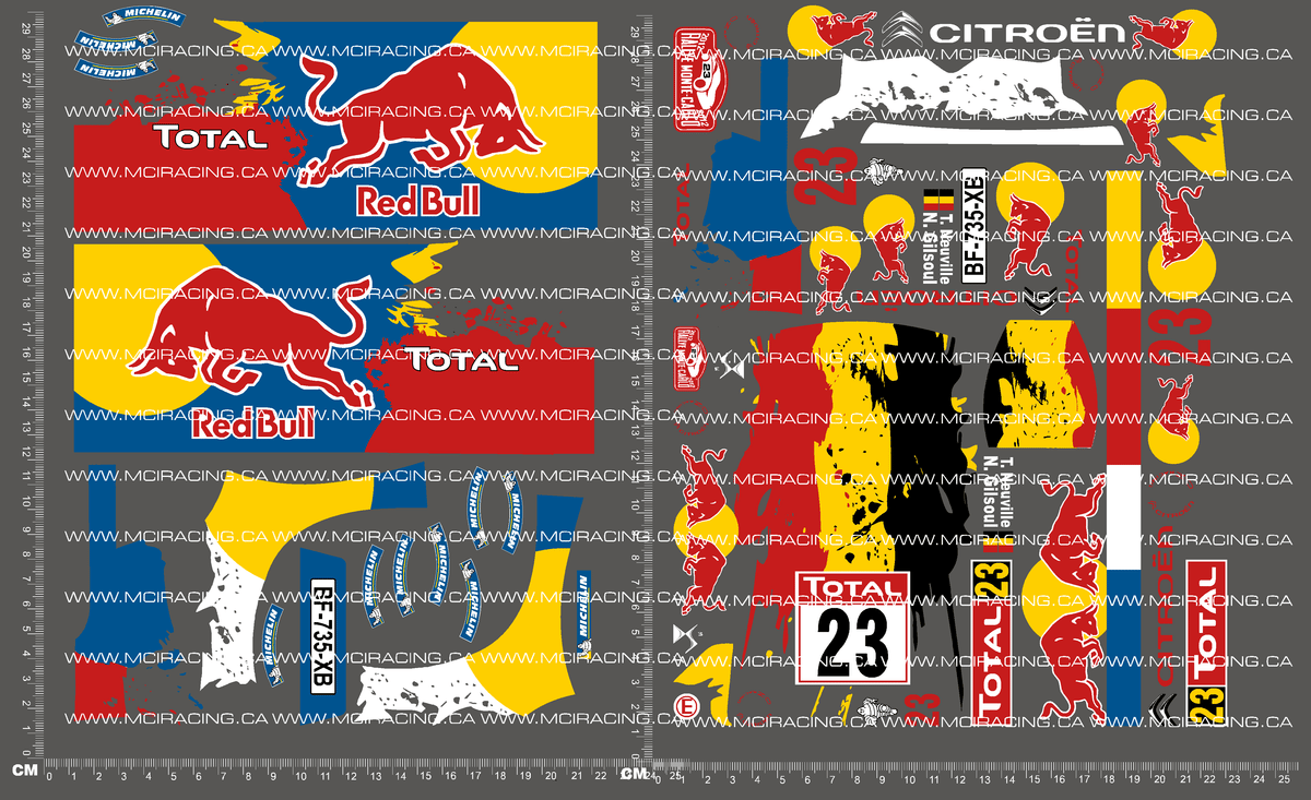 1/10TH CITRO D3 - BULL DECALS – Mciracing.ca