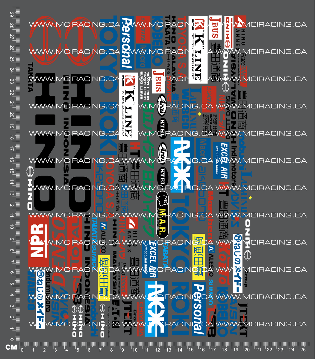 1/14TH HINO RALLYE DAKAR DECALS – Mciracing.ca