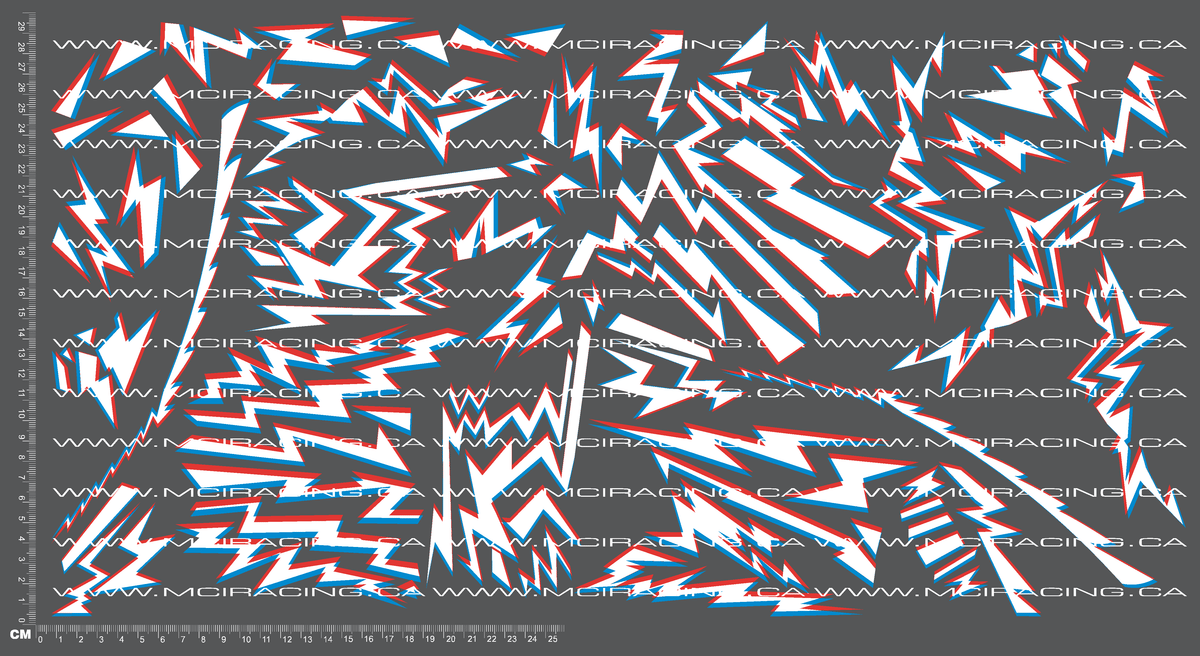 1/10TH HOON - 3D LIGHTNING WRAP DECALS – Mciracing.ca