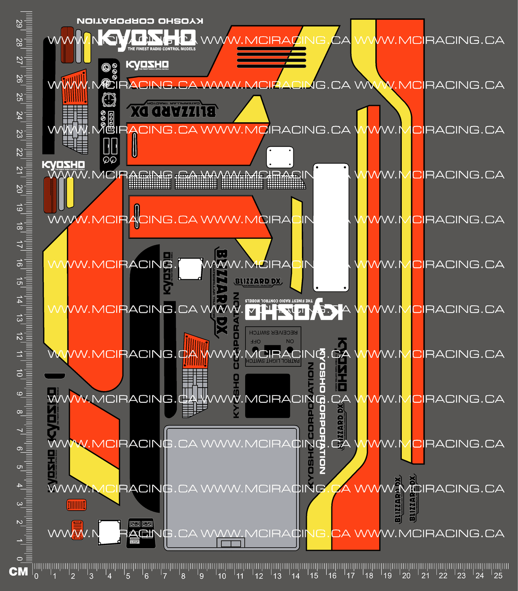1/12TH KYO - BLIZZARD DX DECALS – Mciracing.ca