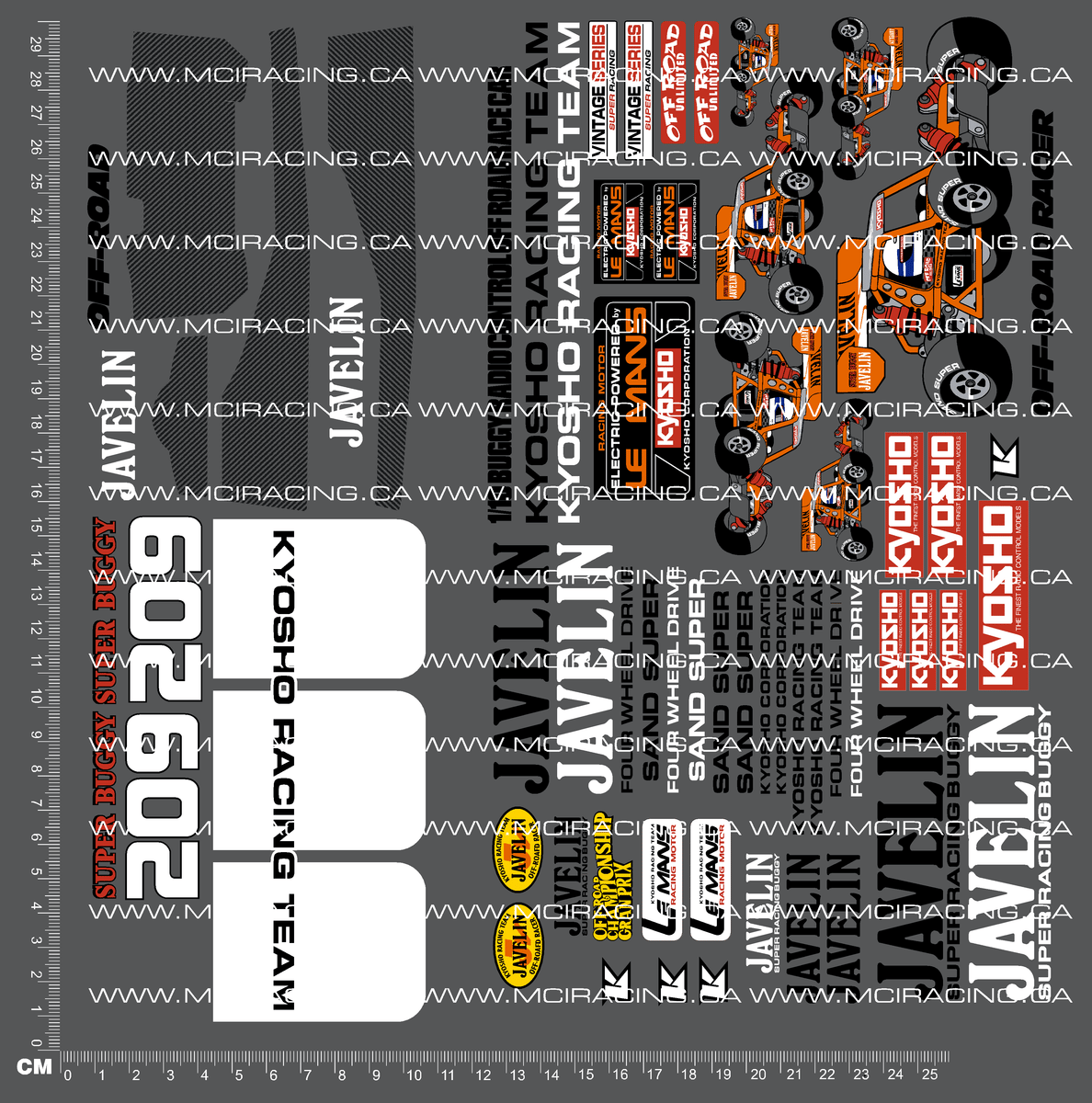 1/10TH KYO - JAVELIN RE-RE DECALS – Mciracing.ca
