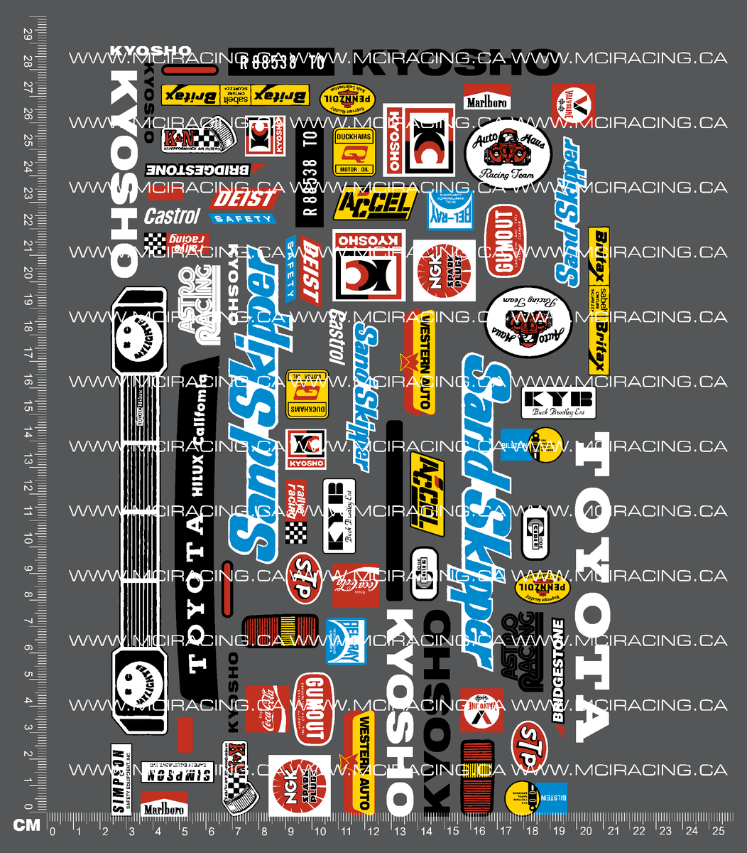 1/10TH KYO - SAND SKIPPER DECALS – Mciracing.ca