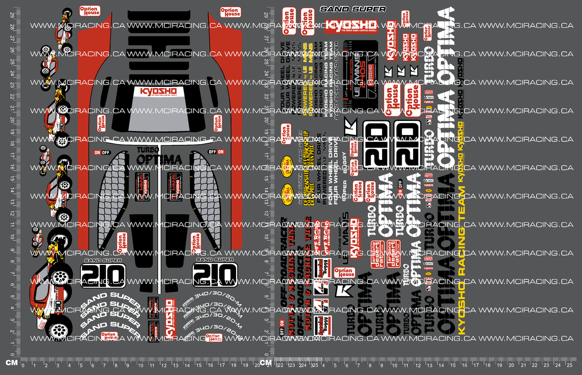 1/10TH KYO - TURBO OPTIMA RERE DECALS – Mciracing.ca