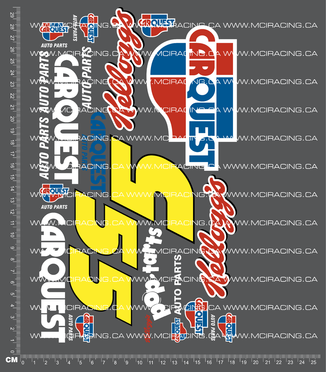 1/10TH NAS CAR - CAR QUEST DECALS – Mciracing.ca