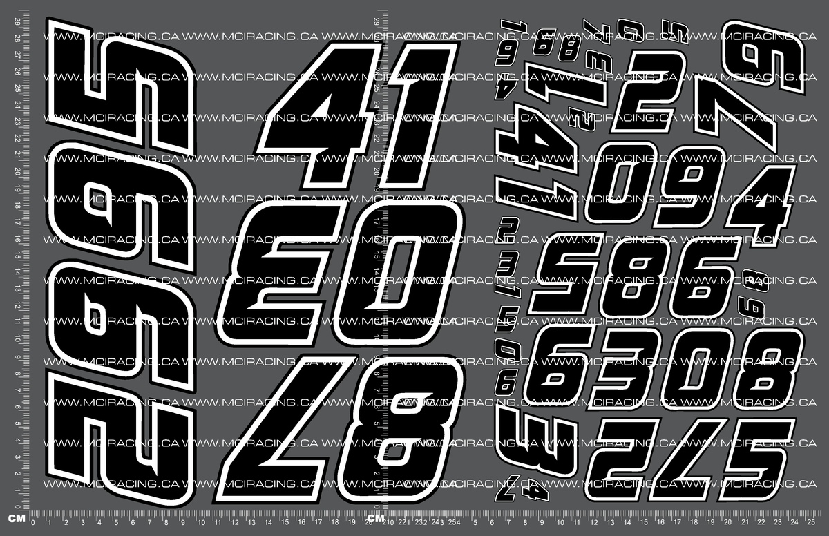 1/10TH NAS CAR - KAULIG NUMBER DECALS – Mciracing.ca