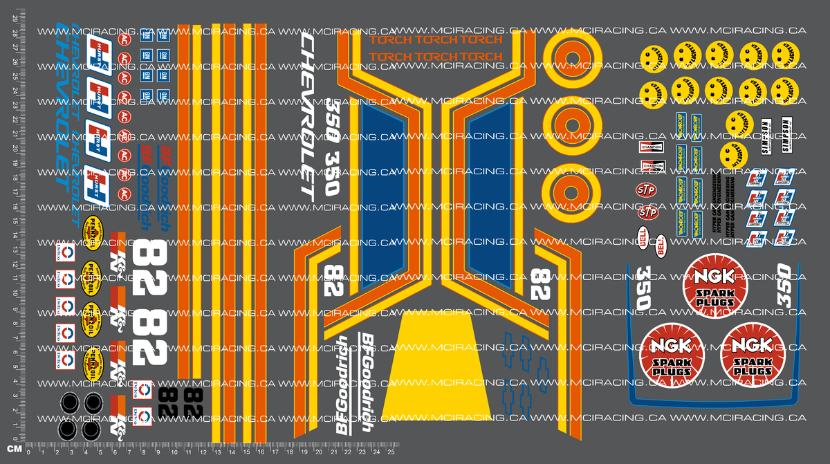 1/10TH TAM 58029 - BLAZING BLAZER - BISHOP EDITION DECALS – Mciracing.ca