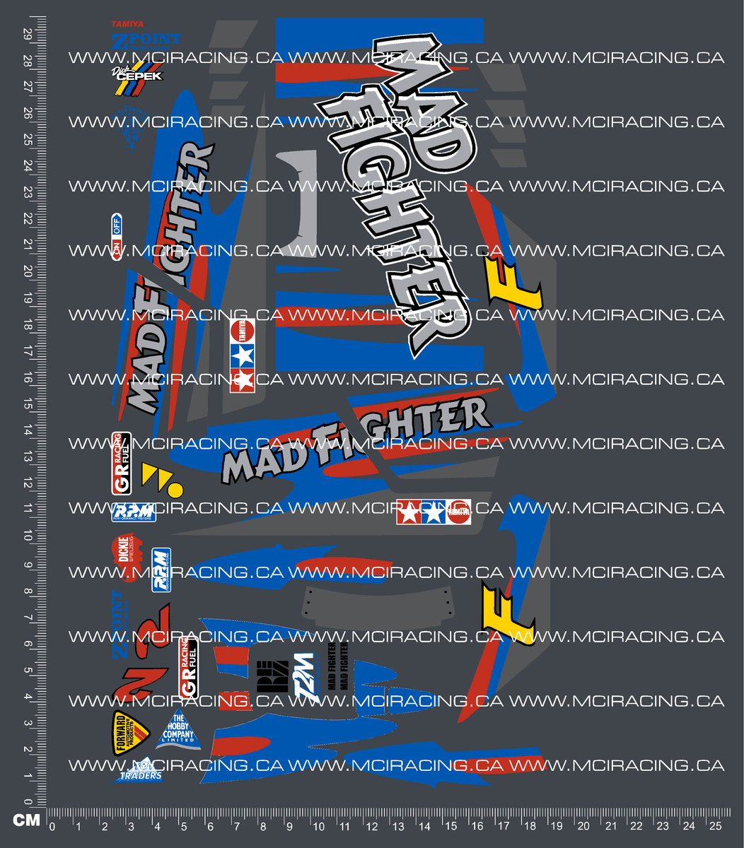 1/10TH TAM 58275 - MAD FIGHTER DECALS – Mciracing.ca